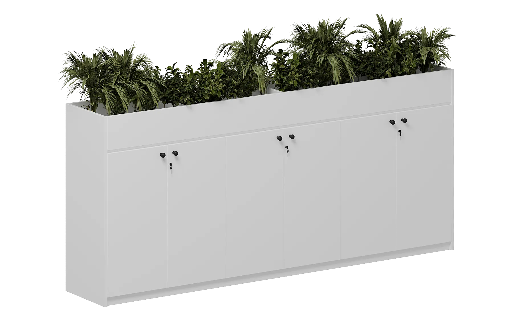 Viol Six-Door (Low Height) Top Planter Box Cabinet